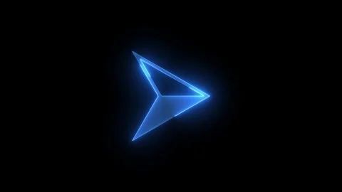 Neon arrow symbol icon, Arrow icon anima... | Stock Video | Pond5