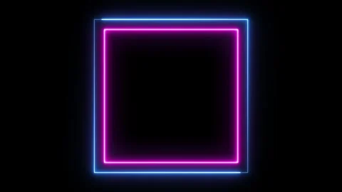 neon border frame animated background ro... | Stock Video | Pond5