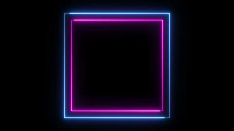 neon border frame animated background ro... | Stock Video | Pond5