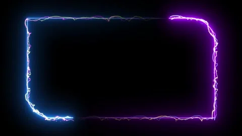 neon border frame animated background ro... | Stock Video | Pond5