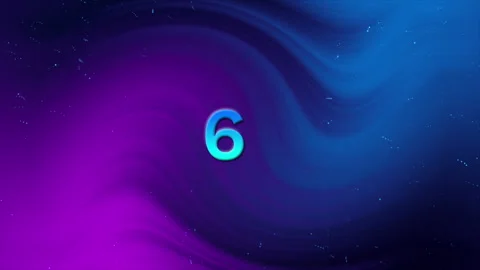 Neon bright glowing countdown timer from... | Stock Video | Pond5