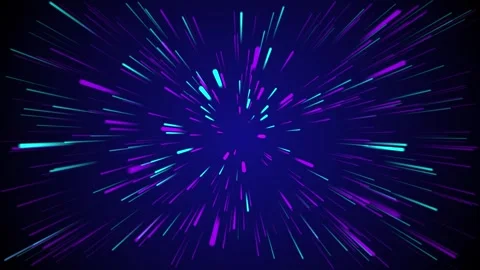Neon burst warp speed animation backgrou... | Stock Video | Pond5