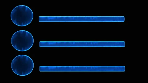 Neon Buttons - Neon Animation - Black Ba... | Stock Video | Pond5