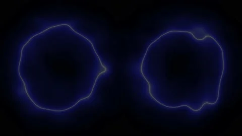 Neon circle distortion glowing animation... | Stock Video | Pond5