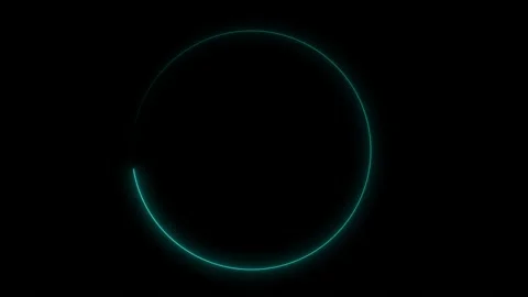 Neon circle loading bar animation isolat... | Stock Video | Pond5