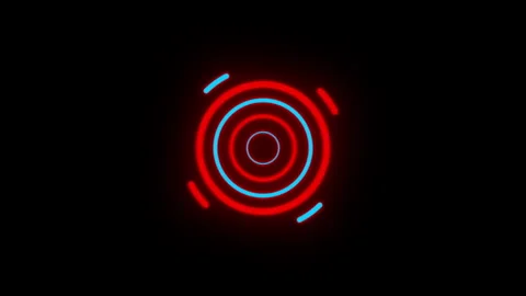 Neon circle loading icon loop animation ... | Stock Video | Pond5