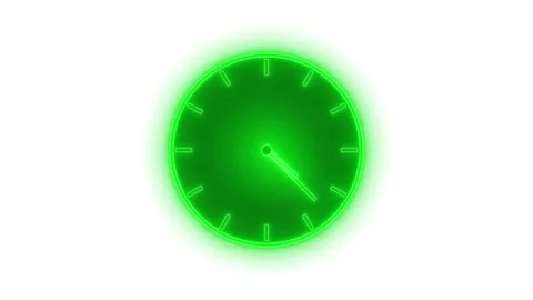 Neon Clock Countdown Timer with Modern A... | Stock Video | Pond5