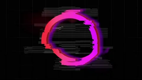 Neon Colorful Circle Distortion Animatio... | Stock Video | Pond5