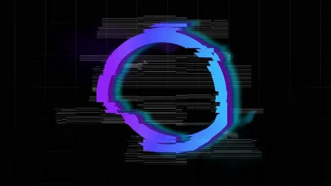 Neon Colorful Circle Distortion Animatio... | Stock Video | Pond5
