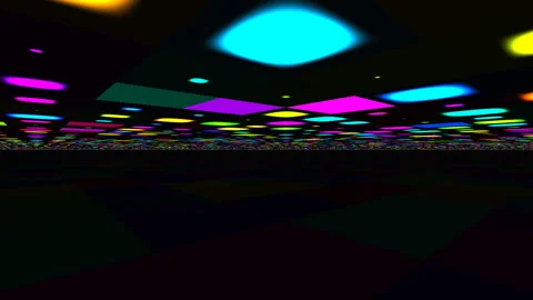 Neon Disco 70s Style Floor Tiles with Mo... | Stock Video | Pond5