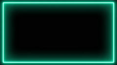 Neon effect rectangle frame Loop backgro... | Stock Video | Pond5