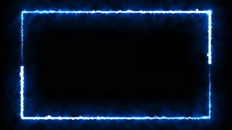 Neon effect rectangle frame Loop backgro... | Stock Video | Pond5