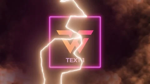 Neon Electric Lightning Logo Reveal – Dynamic Shapes and Cloud Energy ...