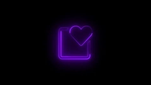 Neon expressive input entry icon glowing... | Stock Video | Pond5