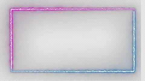 Neon face cam overlay animation with tra... | Stock Video | Pond5