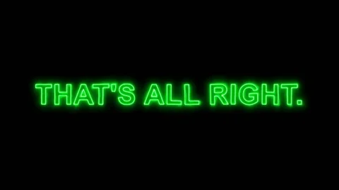 Neon flickering green common expression ... | Stock Video | Pond5