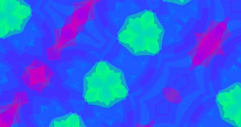 Neon Fluorescent Digital Art Pattern Pix... | Stock Video | Pond5