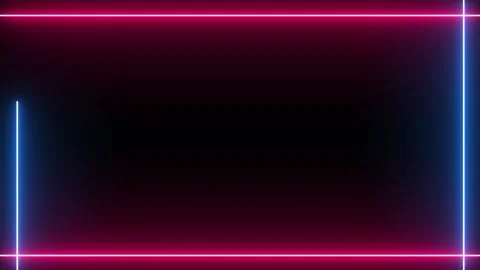 Neon Frame Background, Red Blue Color Bo... | Stock Video | Pond5