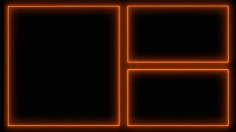 Neon frame for captions and captions in ... | Stock Video | Pond5