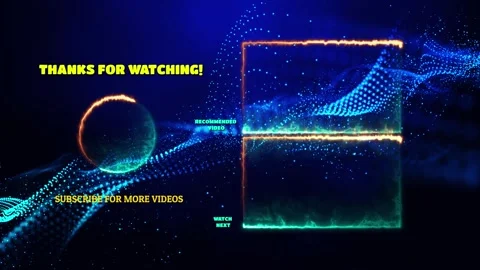 Neon frame effect end screen glowing loo... | Stock Video | Pond5