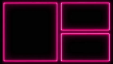Neon frame for inscriptions and captions... | Stock Video | Pond5