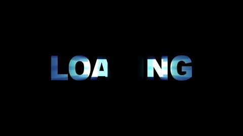 neon glitch loading text animation backg... | Stock Video | Pond5