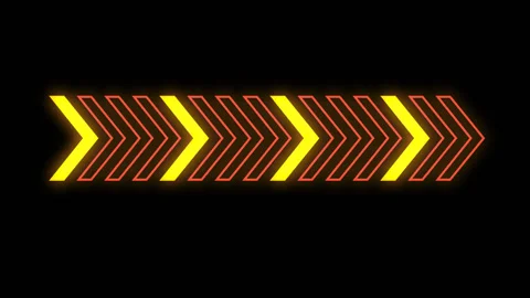 Neon glowing arrow scrolling movement | Stock Video | Pond5