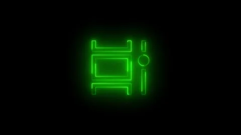 Neon glowing green color task view symbo... | Stock Video | Pond5