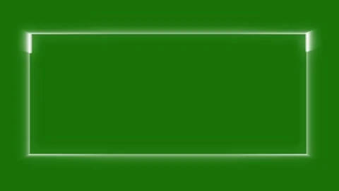 Neon glowing rectangle frame animation.... | Stock Video | Pond5