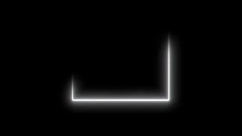 Neon glowing square with animation on tr... | Stock Video | Pond5