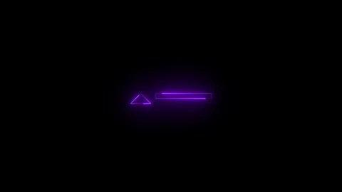 Neon hide bcc icon glowing black backgro... | Stock Video | Pond5