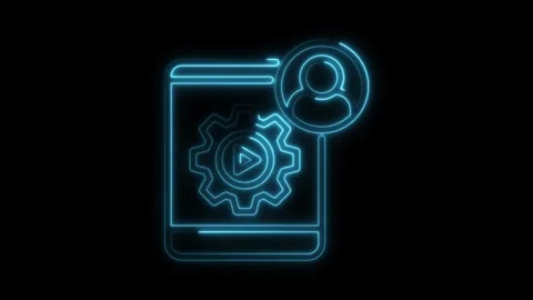 Settings Icon Neon Stock Videos – Royalty-Free HD & 4K Videos | Pond5