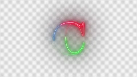 Neon letter C with alpha channel, neon a... | Stock Video | Pond5