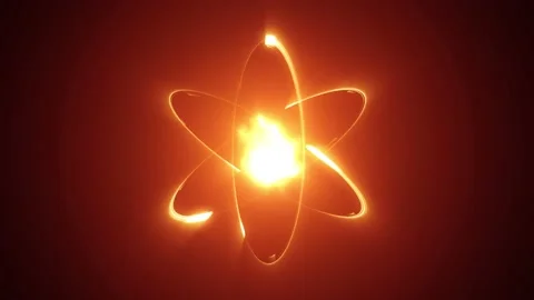 Neon light atom model,science,energy,mat... | Stock Video | Pond5