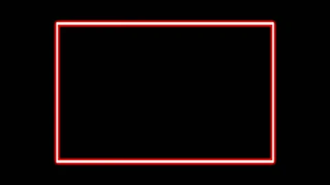 Neon light rectangle border frame animat... | Stock Video | Pond5