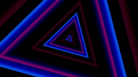 Neon Lights Vintage Triangles