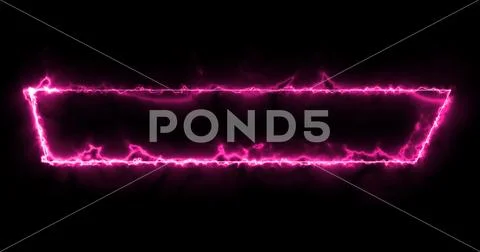 Neon Lower Third animation in cool pink color. Animated cool futuristic ...