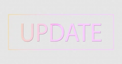 Neon modern smooth sign with text UPDATE... | Stock Video | Pond5