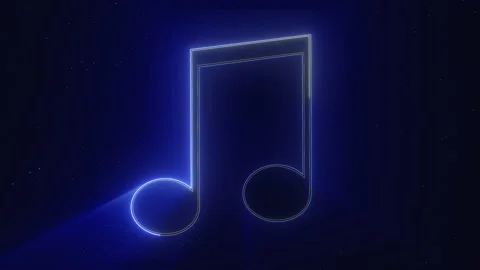 Neon Musical Notes Animation Background,... | Stock Video | Pond5