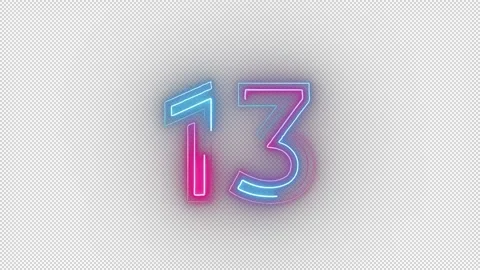 Number 13 Stock Footage ~ Royalty Free Stock Videos | Pond5