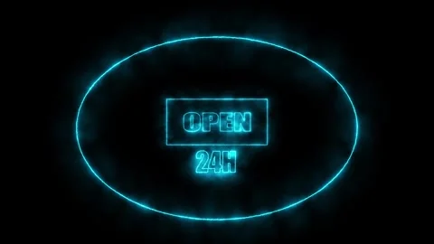 Neon Open Sign Animation Background,neon... | Stock Video | Pond5