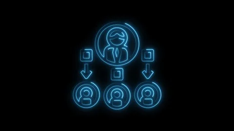 Neon organization chart business structu... | Stock Video | Pond5