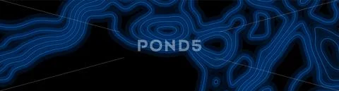 Neon outline topographic contour map abstract tech background: Graphic #124108421