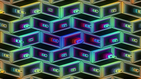 Neon Pattern 001 B Beat Wave GTC 3840x21... | Stock Video | Pond5