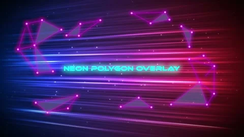 After Effects Template: Neon Polygons Overlay #172571731