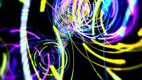 Neon Psychedelic Tunnel Vj Loops Animati... | Stock Video | Pond5