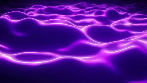 Neon Purple Plasma Energy Pulsing In Dar... | Stock Video | Pond5