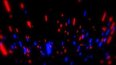 Neon Rain glow red and blue color lines.... | Stock Video | Pond5