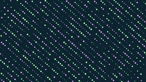 Neon random dots on digital screen | Stock Video | Pond5