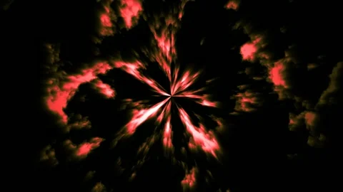 Neon red fluid splash animation. 4K abst... | Stock Video | Pond5